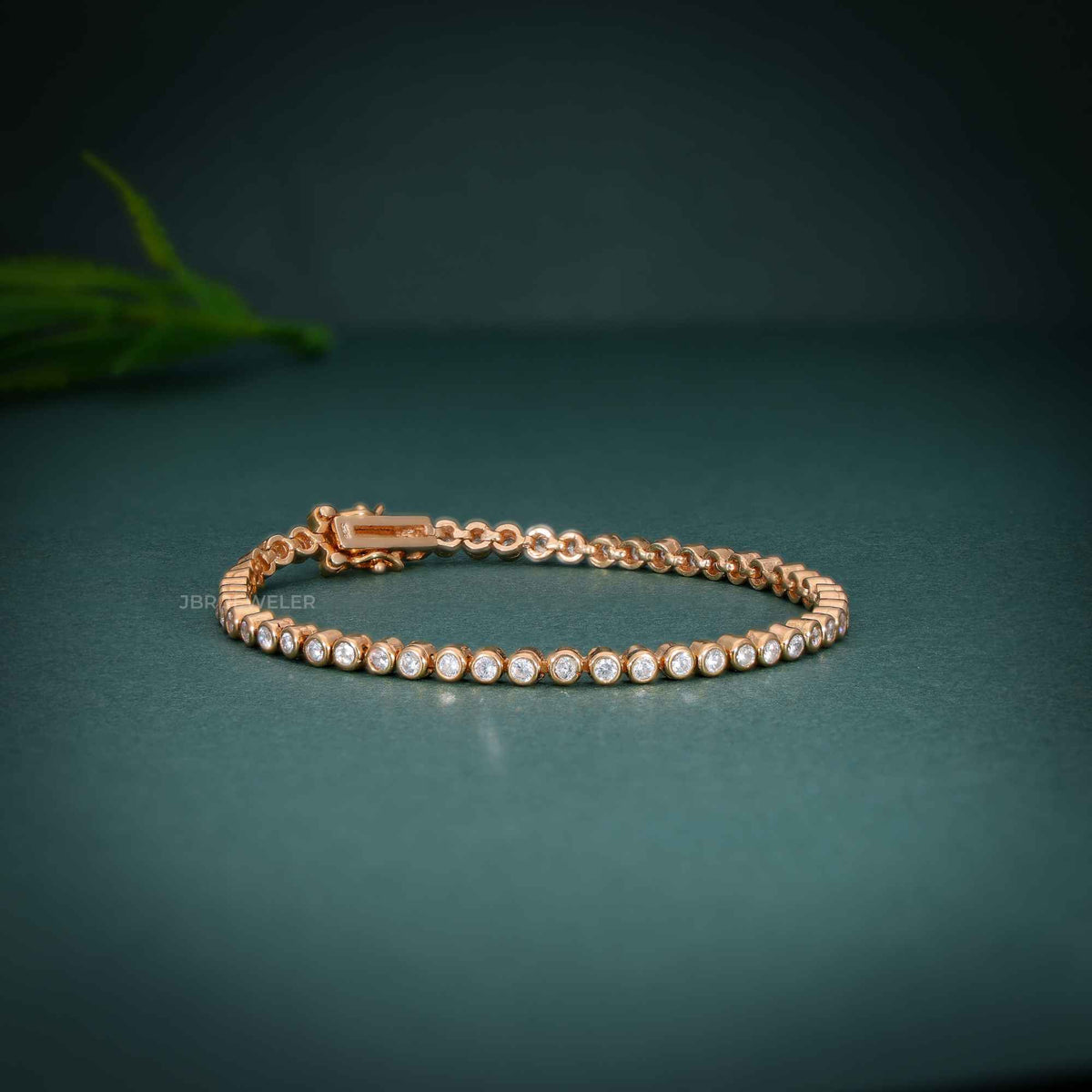 14k Solid Gold Classic Lab Grown Diamond Tennis Bracelet ( 5 Cents ...