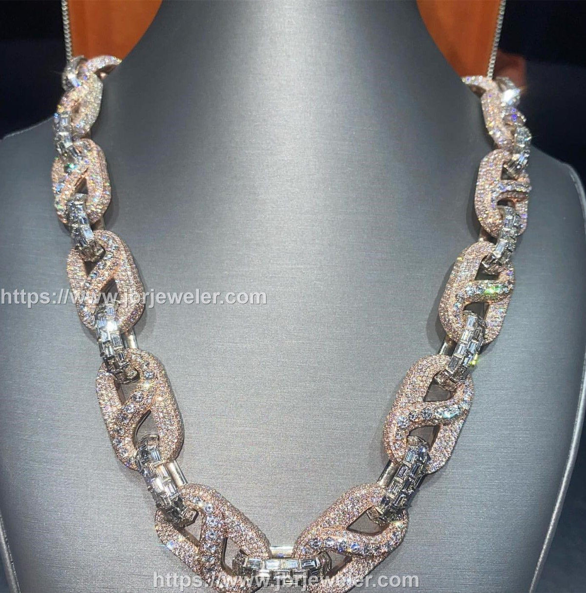 Crazy Design Bussdown 20mm VVS Baguette Moissanite Cuban Link Chain ...