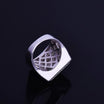 Men's Full Moissanite Diamond Front Pyramid Style Iced Out Hip Hop Rin ...